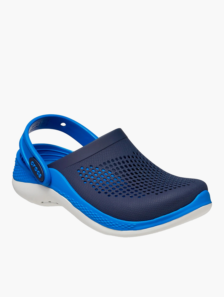 Shop Crocs Navy Bright Cobalt Lite Ride 360 Clogs for Kids from ...