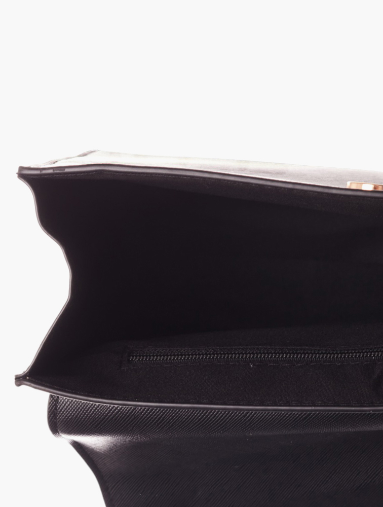 MyRunway | Shop Daily Finery Black Croc Handle Box bag for Women from ...