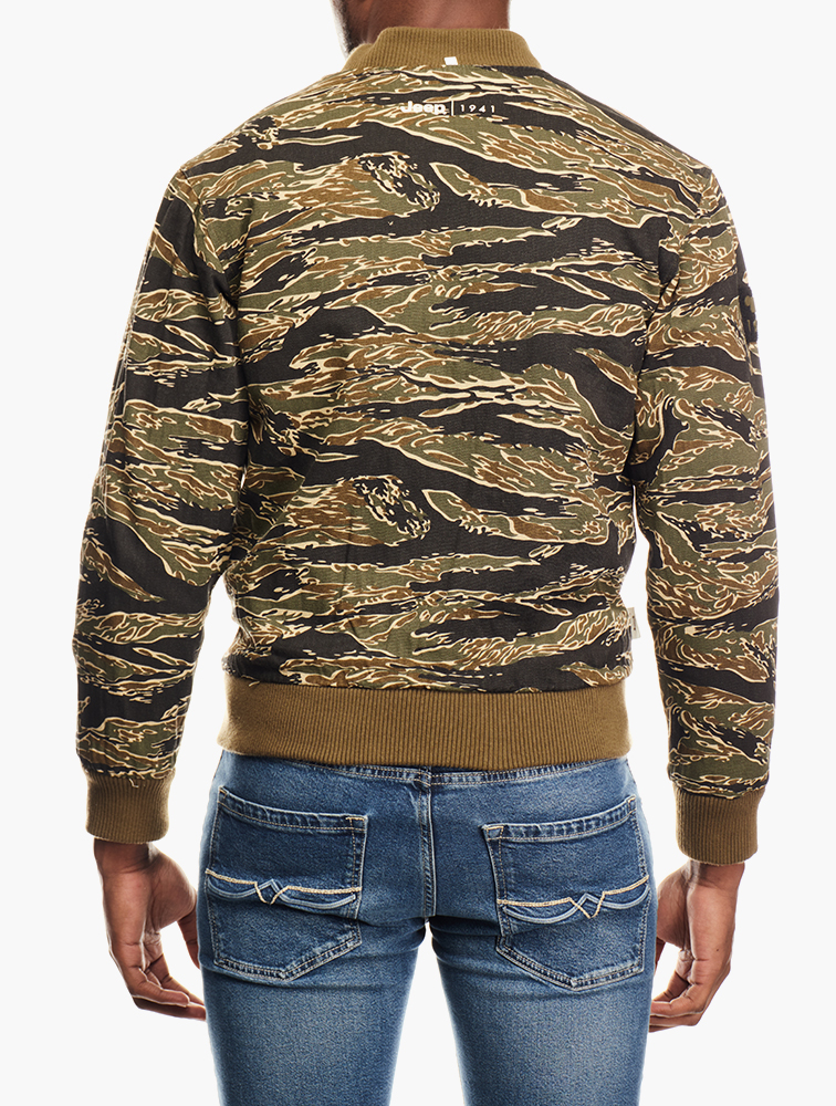 Shop Jeep Fatigue Reversible Bomber Jacket for Men from MyRunway.co.za