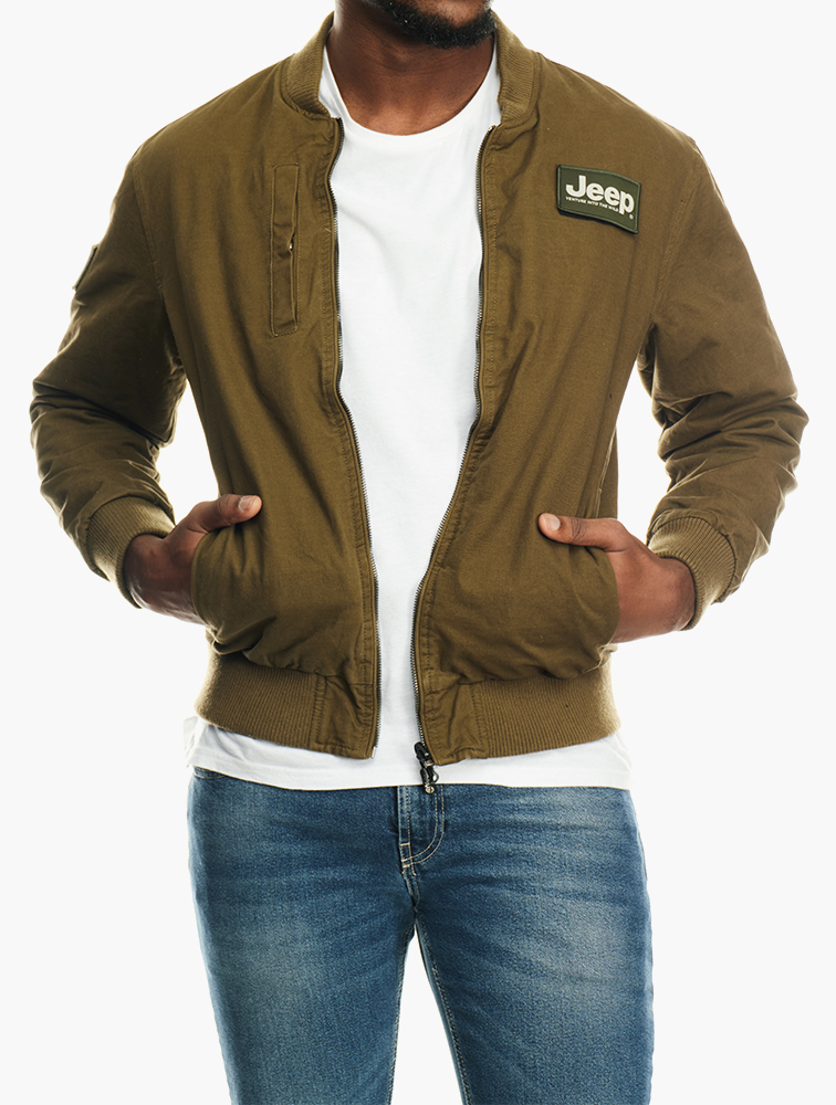 Shop Jeep Fatigue Reversible Bomber Jacket for Men from MyRunway.co.za