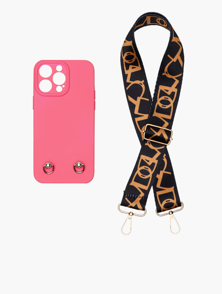 Shop Scotty Bags & Co. Magenta The Sassy Phone Case With Guitar Strap ...