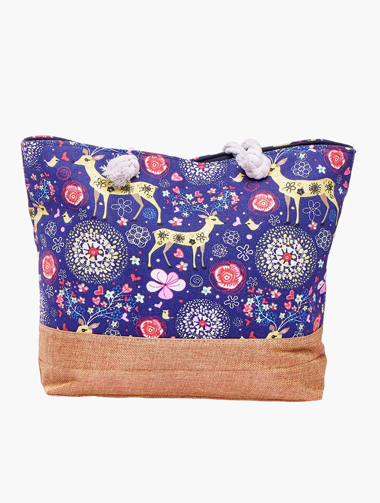 MyRunway | Shop Scotty Bags & Co. Navy & Multicoloured print The Scotty ...