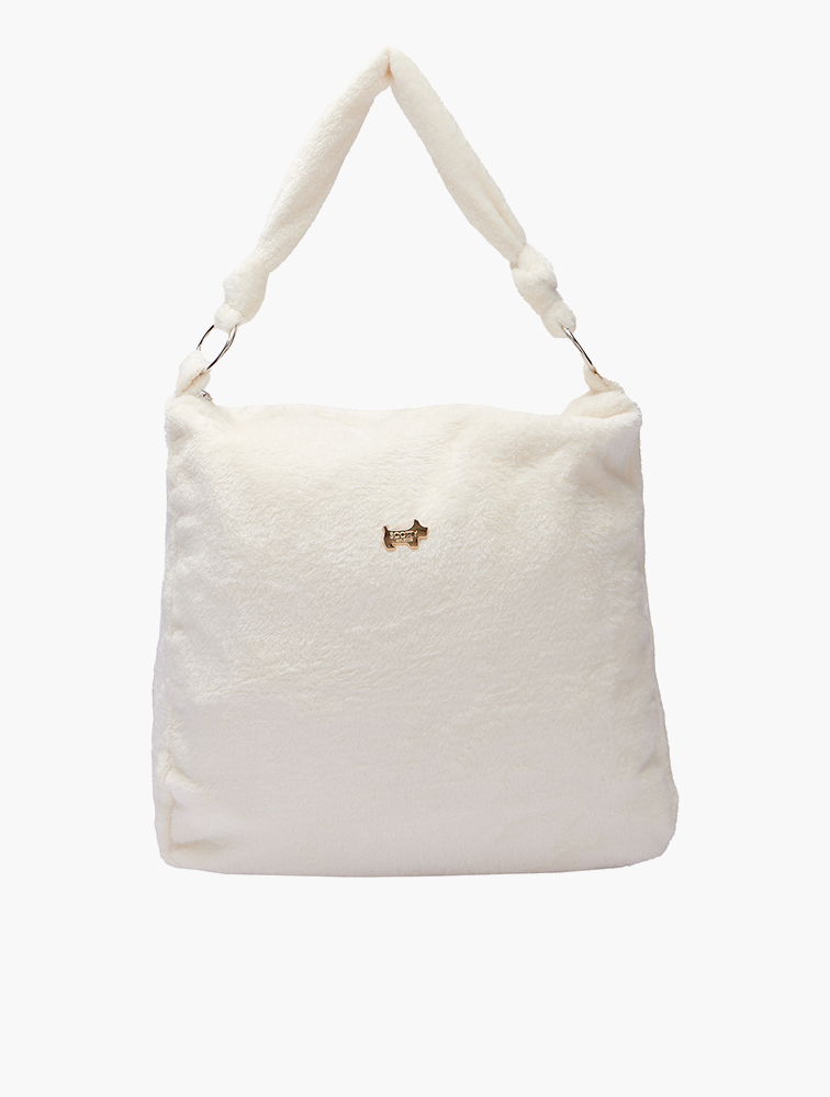 Shop Scotty Bags & Co. Ice White The Mikaela Vegan Fur Classic Tote for ...