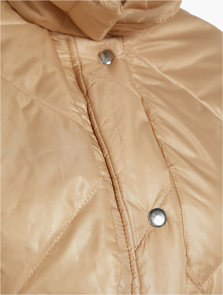 Shop Trendyol Beige Windbreaker Quilted Inflatable Puffer Jacket for ...