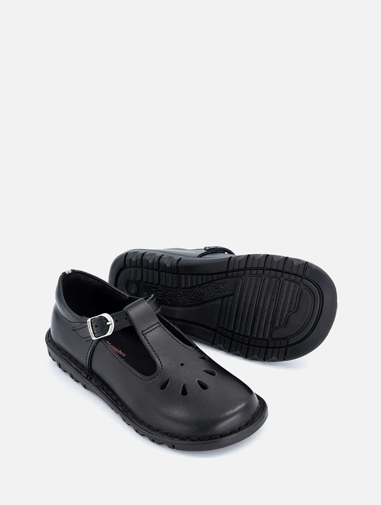 MyRunway | Shop Walkmates Black T-Bar Leather School Shoes for Kids ...