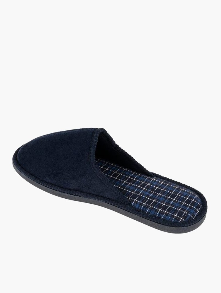 MyRunway | Shop Woolworths Navy Faux Suede Mule Slippers for Men from ...